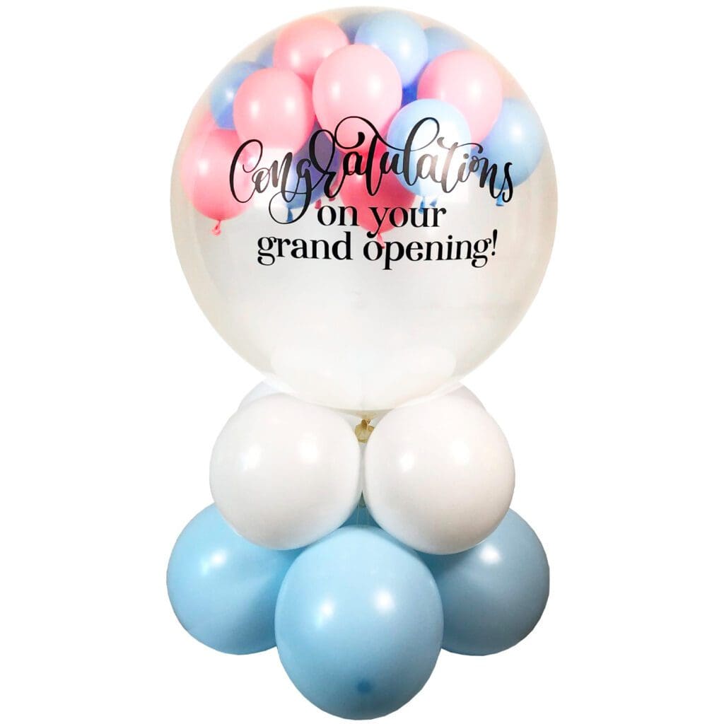 36" Congratulatory Balloon Pop Gimmick. Your Logo / Text & Colors.
